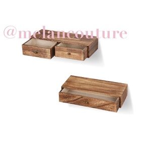 Wall Decor | Floating Shelves With Drawer Rustic Wood Wall 2pcs | Poshmark